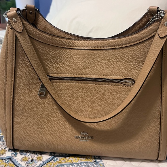 Coach | Bags | Coach Tan Leather Shoulder Bag | Poshmark